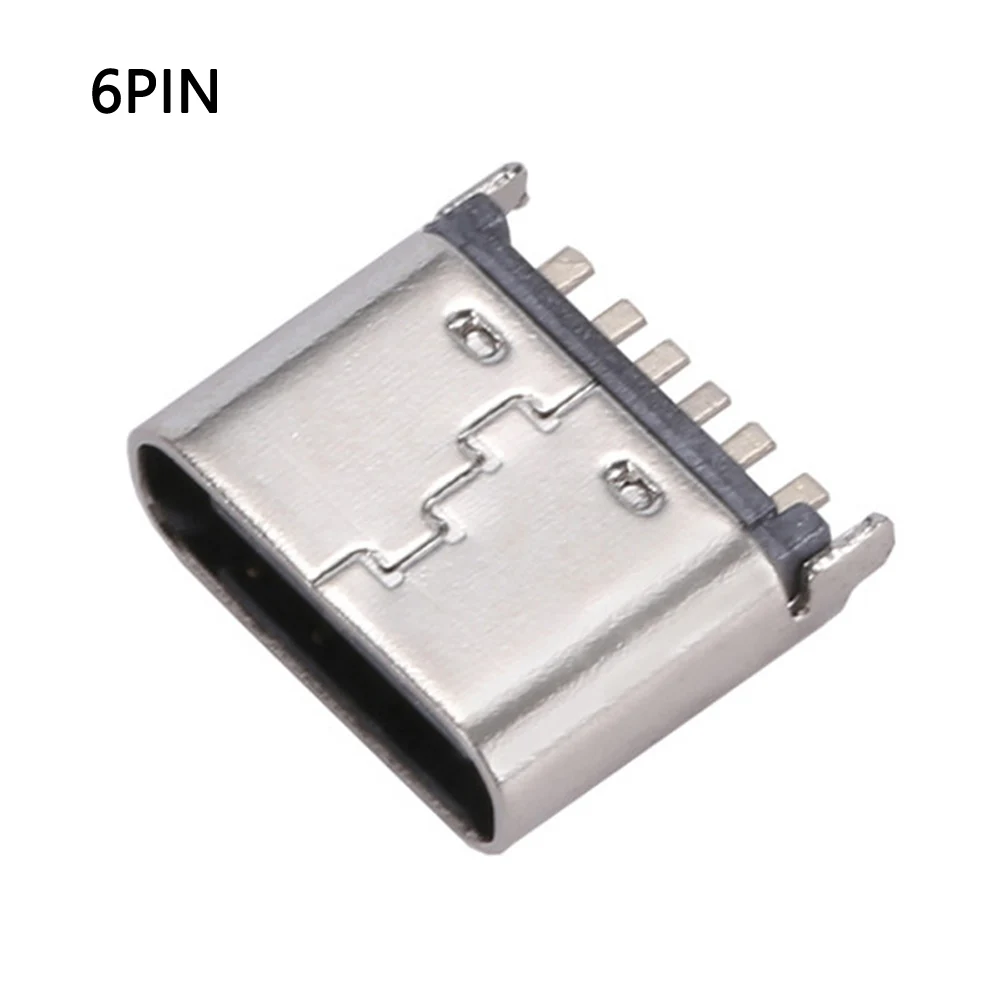 10pcs-lot-6-Pin-SMT-Socket-Connector-Micro-USB-Type-C-3-1-Female ...