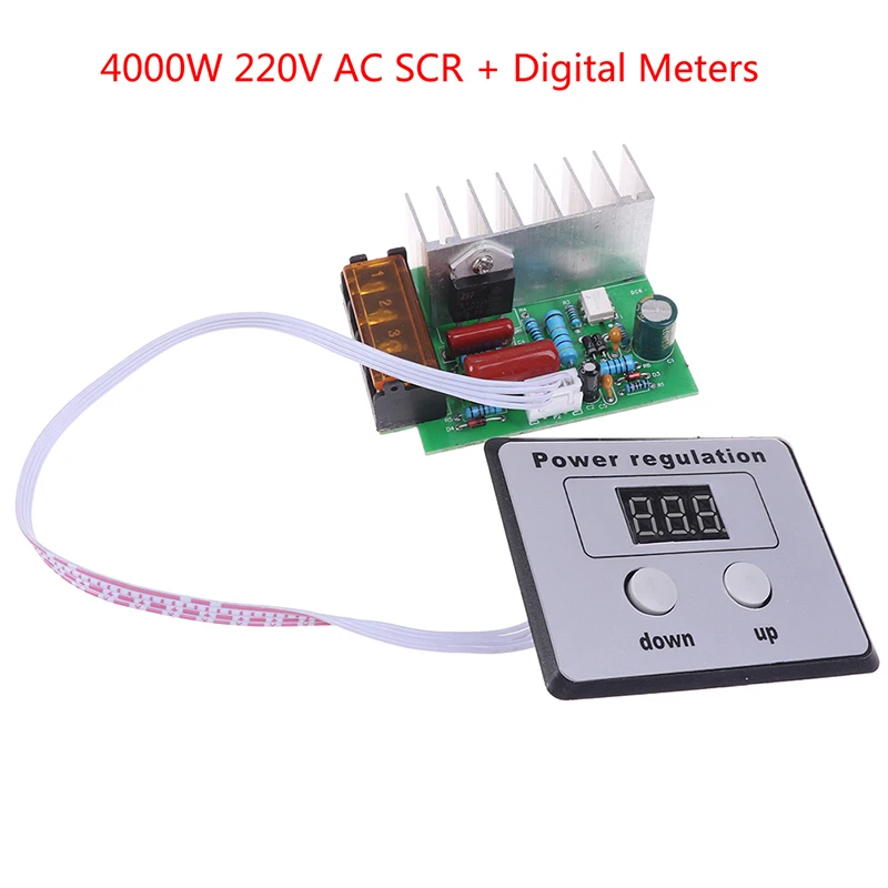 1pc 4000W AC 220V SCR Voltage Regulator Motor Speed Temperature ...
