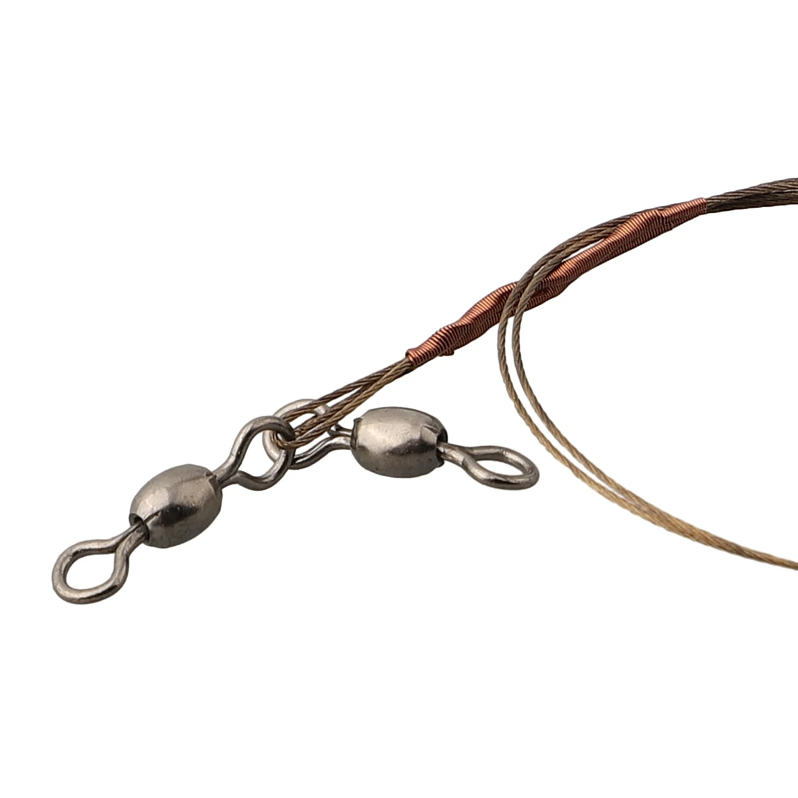 2pcs-A-Pack-Fishing-Line-Steel-Wire-Leader-With-Snap-Swivels-Wire ...