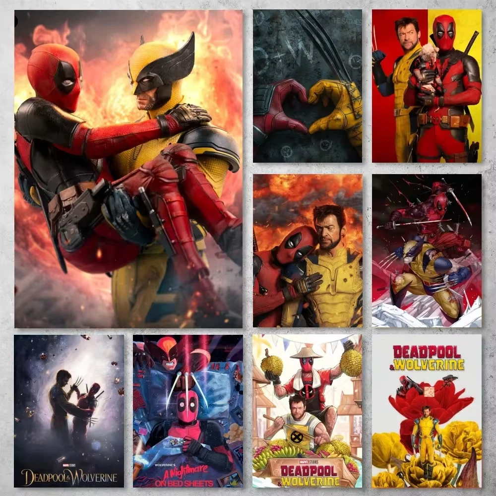 MINISO-Marvel-Serie-Deadpool-Wolverine-Poster-Gallery-Prints-Self ...