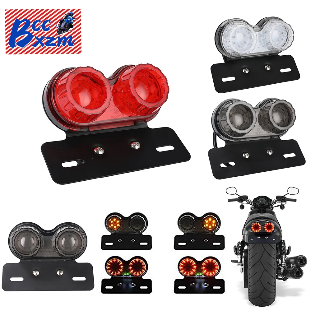 For-BMW-Motorcycle-12V-LED-Taillight-Custom-Motorbike-Rear-Stop-Brake ...