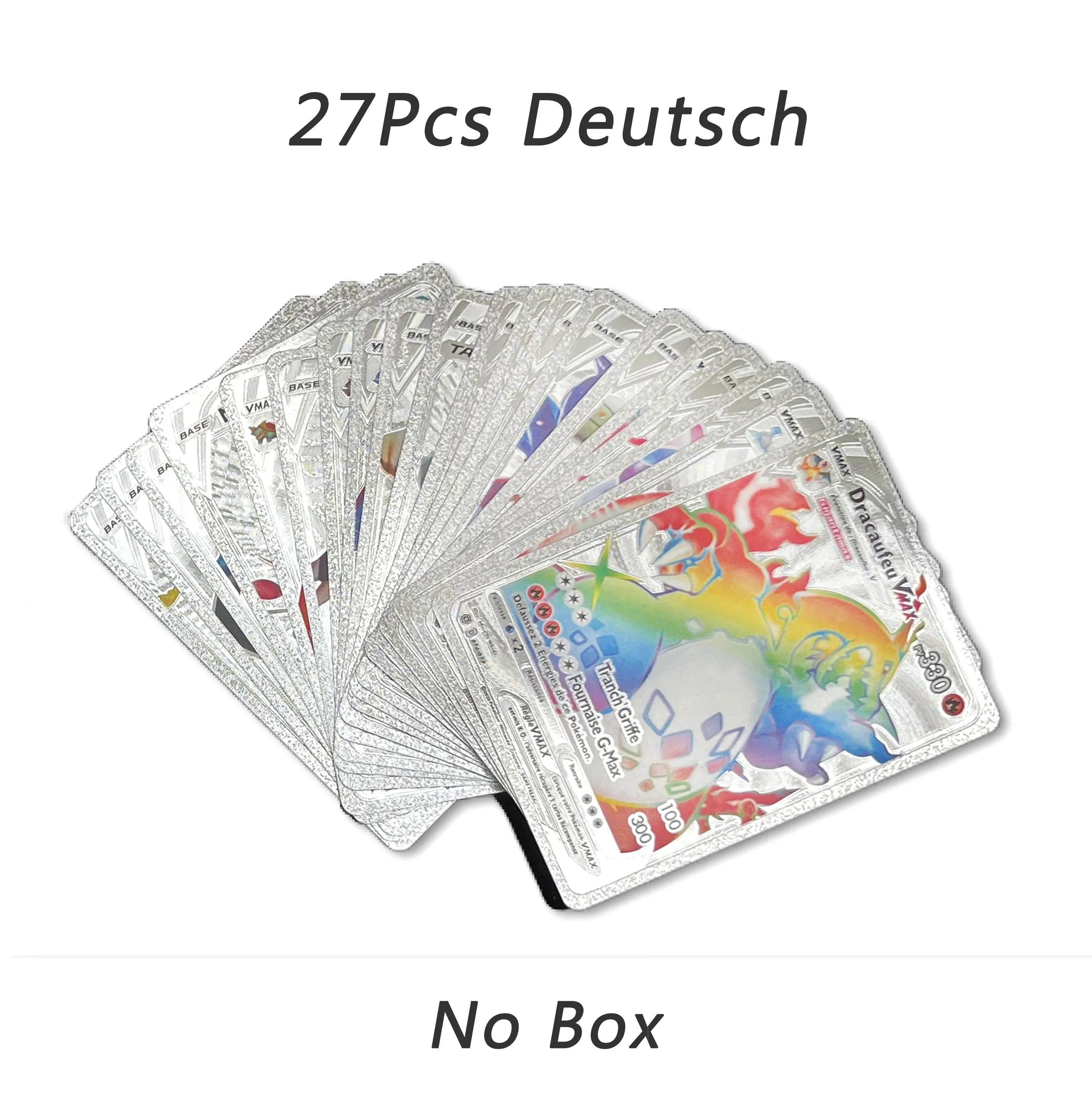 27-110Pcs Cards German French English Spanish Vmax GX Pikachu Diamond ...