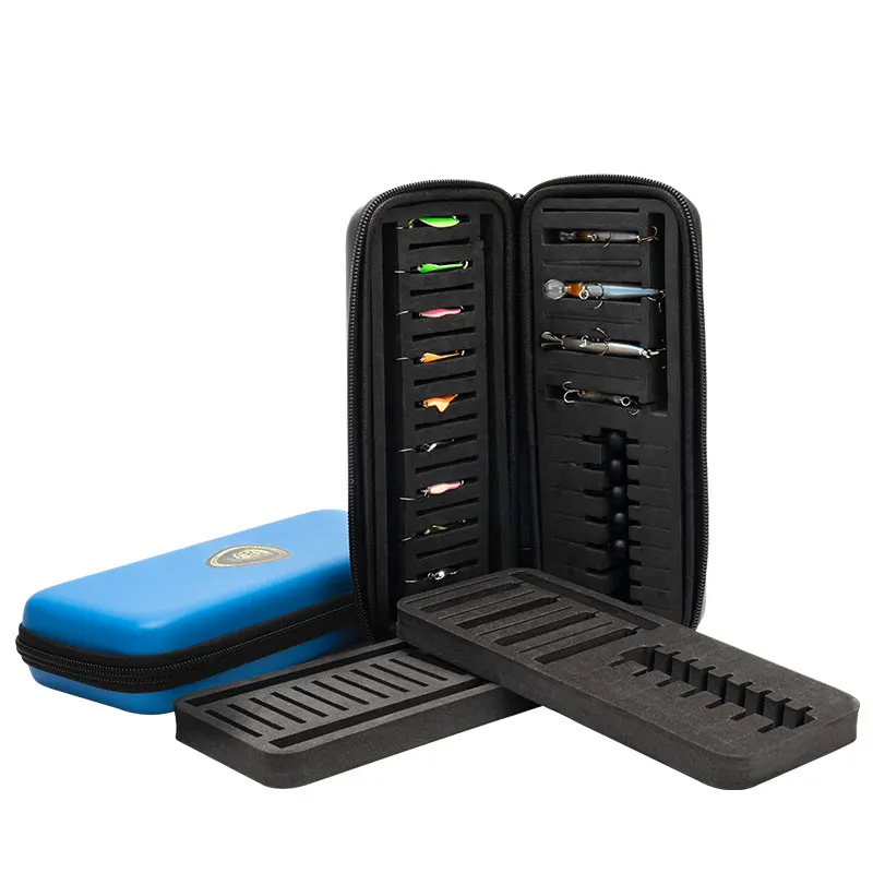 Kingdom Portabale Waterproof Fishing Tackle Box 20*10*4.3cm Bait Foam ...