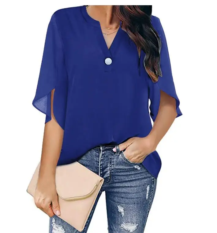 Women-Strapless-V-Neck-Solid-Sexy-Deep-Low-Cut-Tops-Blouse-Shirt-Out ...