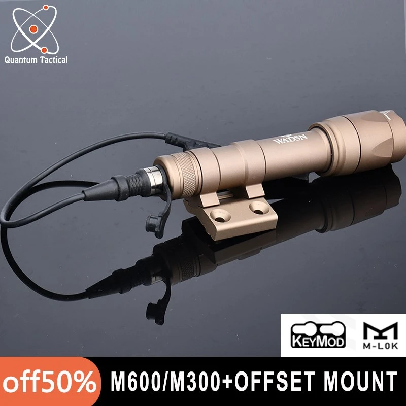Surefir M600C Scout Light Offset Mount M300A Tactical Flashlight ...