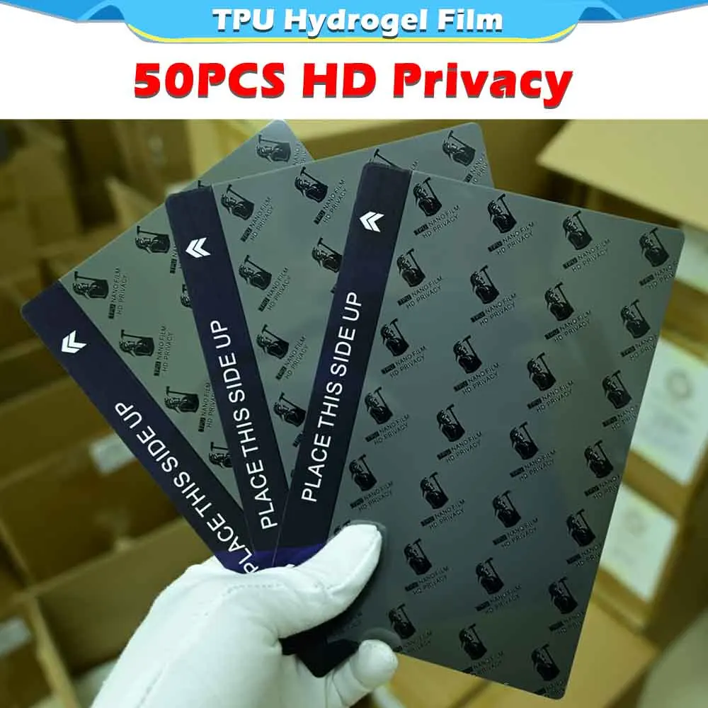 50pcs Higrogel Micas TPU HD/Matte Privacy for Smart LCD Display Screen ...