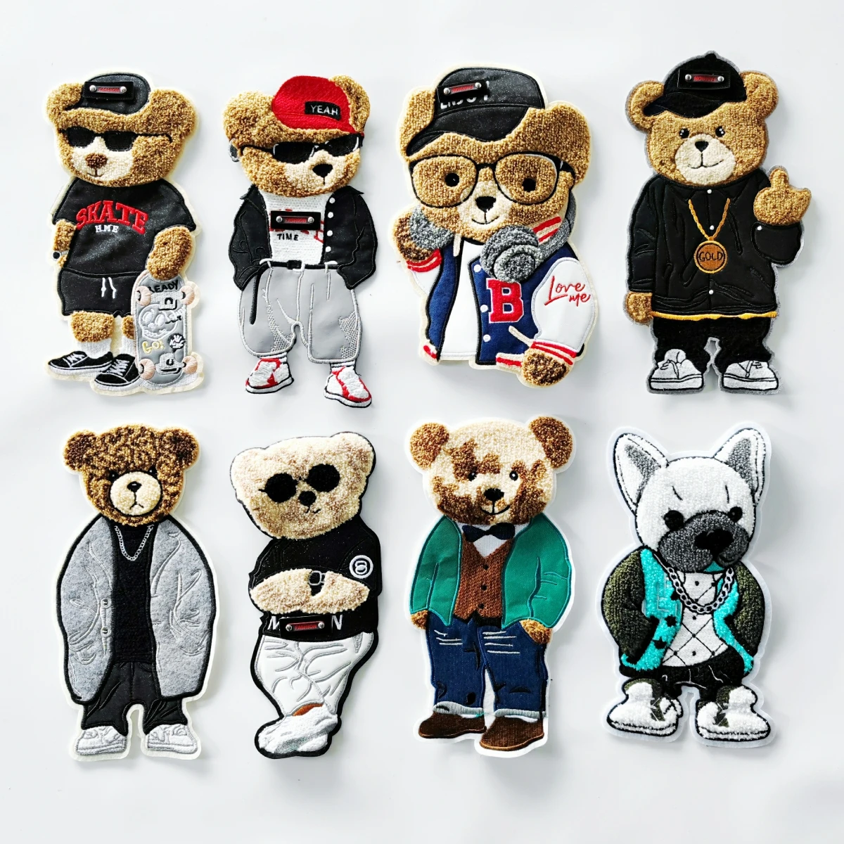 Cartoon Bee Patch Clothes | Big Bear Embroidery Patch | Patches ...