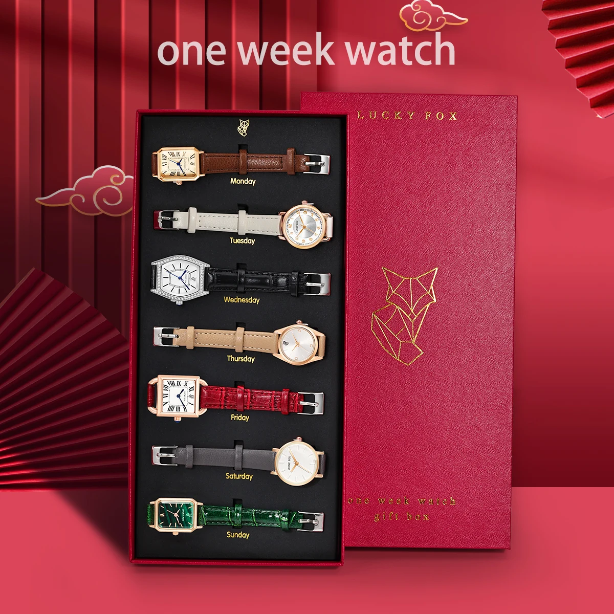 7PCS-Set-Women-Fashion-Watch-Casual-Leather-Belt-Watches-Ladies-Roman ...