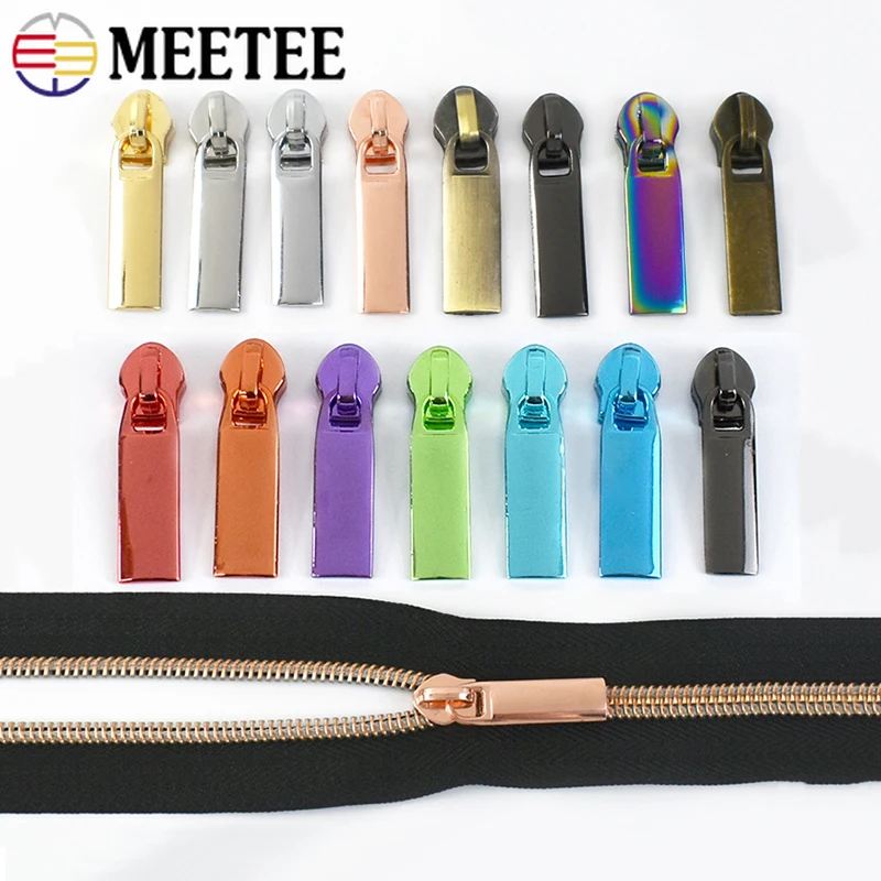 5-10Pcs-5-Meetee-Sewing-Zipper-Slider-for-Zippers-Nylon-Zip-Pulls-Head ...