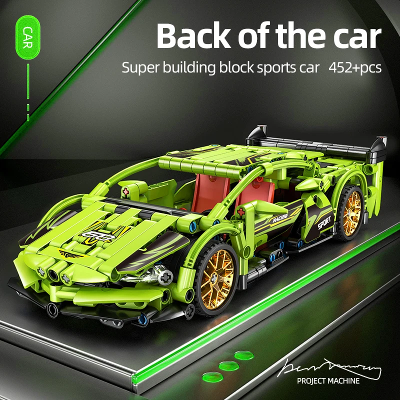 High-Tech Racing Sports Car Creation Expert Building Block 452pcs ...