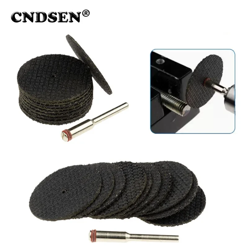32mm Abrasive Cutting Disc With Mandrel Resin Cutting Wheel For Dremel ...