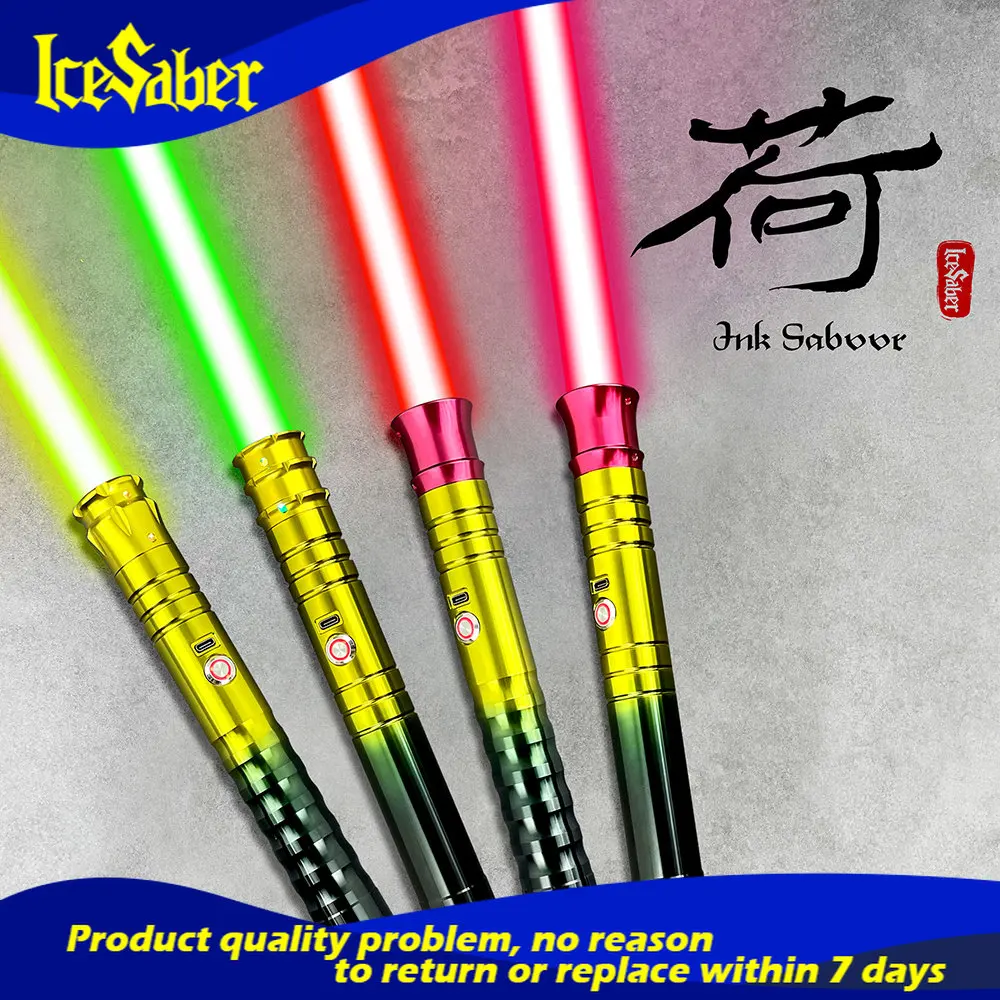 ICESABER Lightsaber Blade 56CM Heavy Dueling 13 RGB With Hitting Sound ...