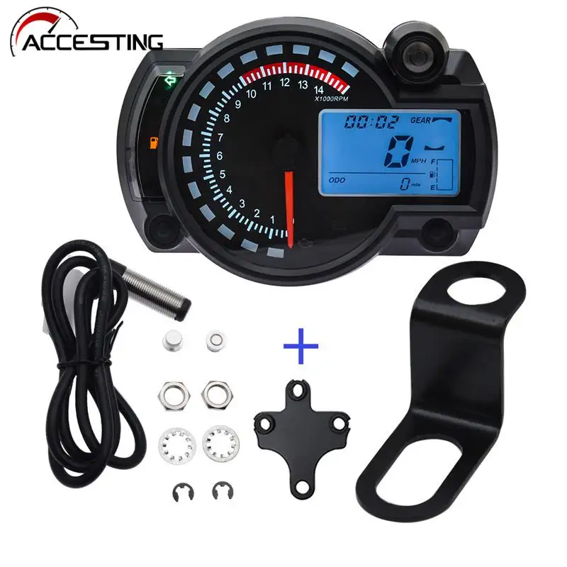 New-RX2N-LCD-Digital-Odometer-Speedometer-Instrument-Universal-For ...
