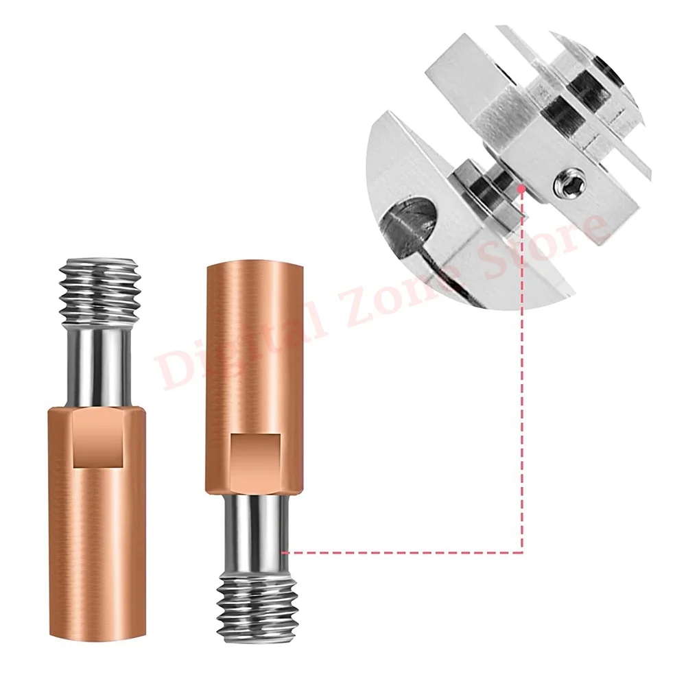 2Pcs All Metal Smooth Bimetal Heatbreak Titanium Alloy and Copper ...