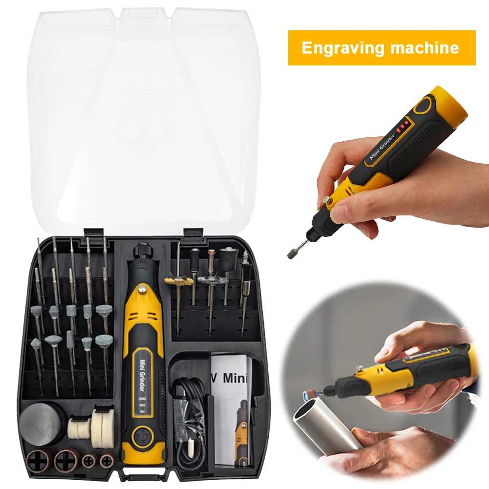 USB-Cordless-Rotary-Tool-Kit-Rechargeable-USB-Mini-Cordless-Drill-Pen ...