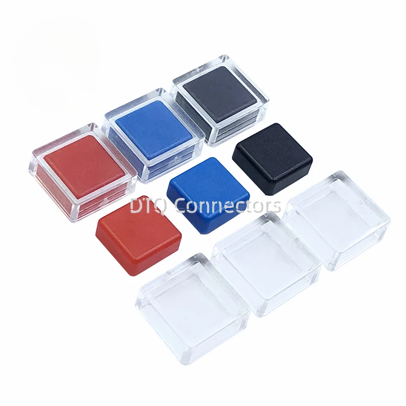 Color-Square-Tactile-Switch-Button-Caps-com-tampa-transparente-Cap-Hat ...