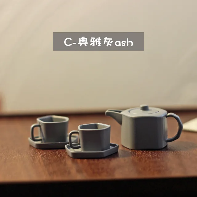 New 3pcs/set Doll House Miniature Metal Teapot with Cup & Saucer ...