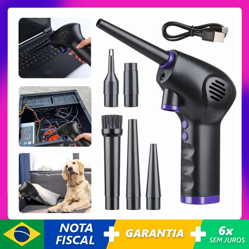 Wireless Air Duster USB Dust Blower Handheld Dust Collector Rechargable ...