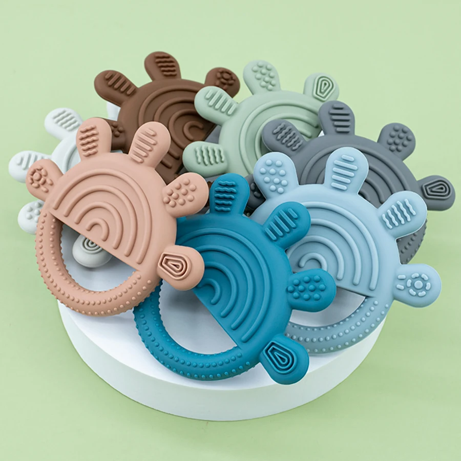 Silicone-Teethers-For-Baby-Things-Newborn-Chews-Food-Grade-Teethers ...