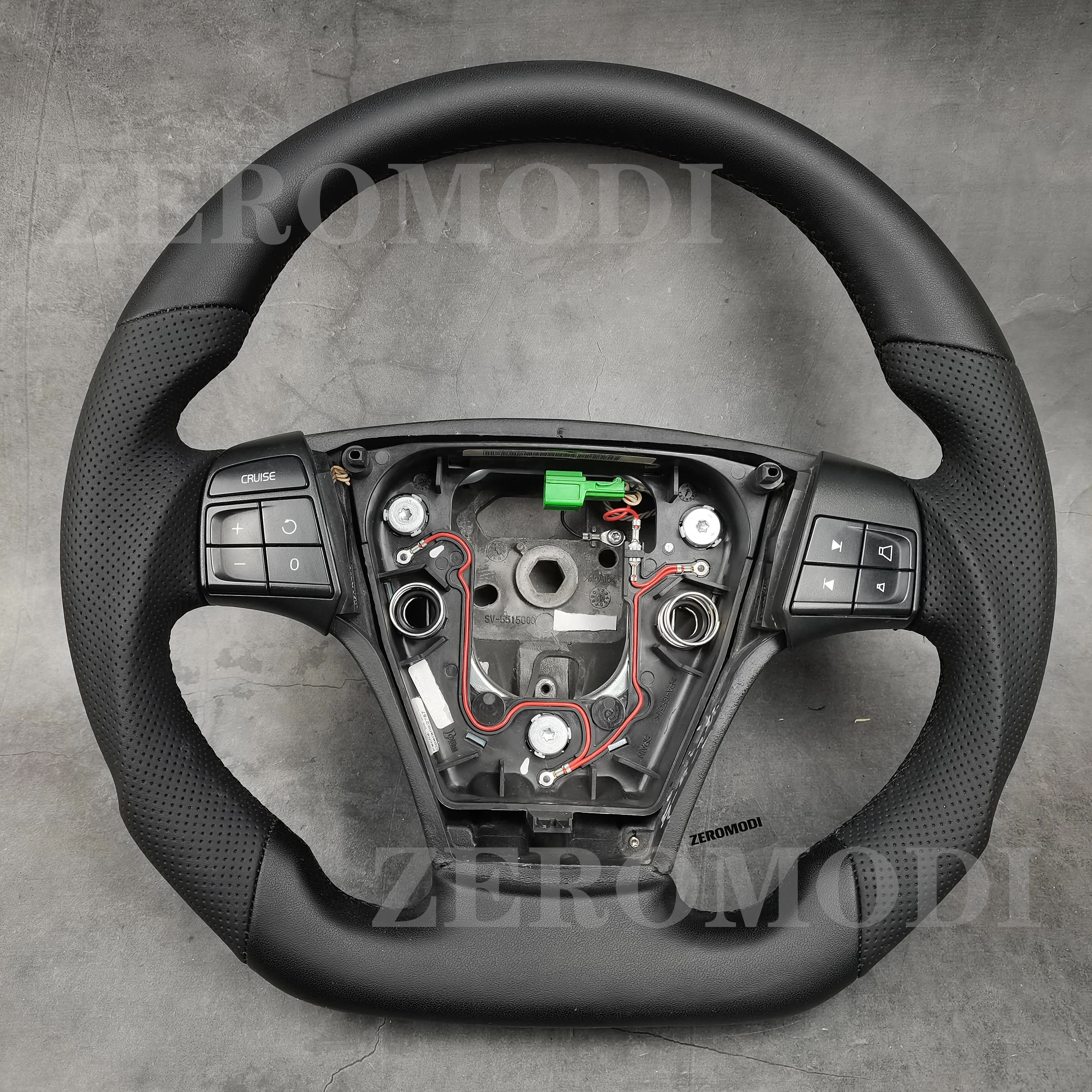 Black Leather Sport Steering Wheel For Volvo C70 C30 S40 V50 2006-2013