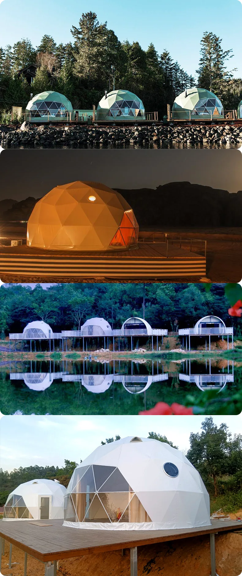 Transparent Glass Room Resort Glass PVC Dome Hotel Rooms Dome Tent Dome ...