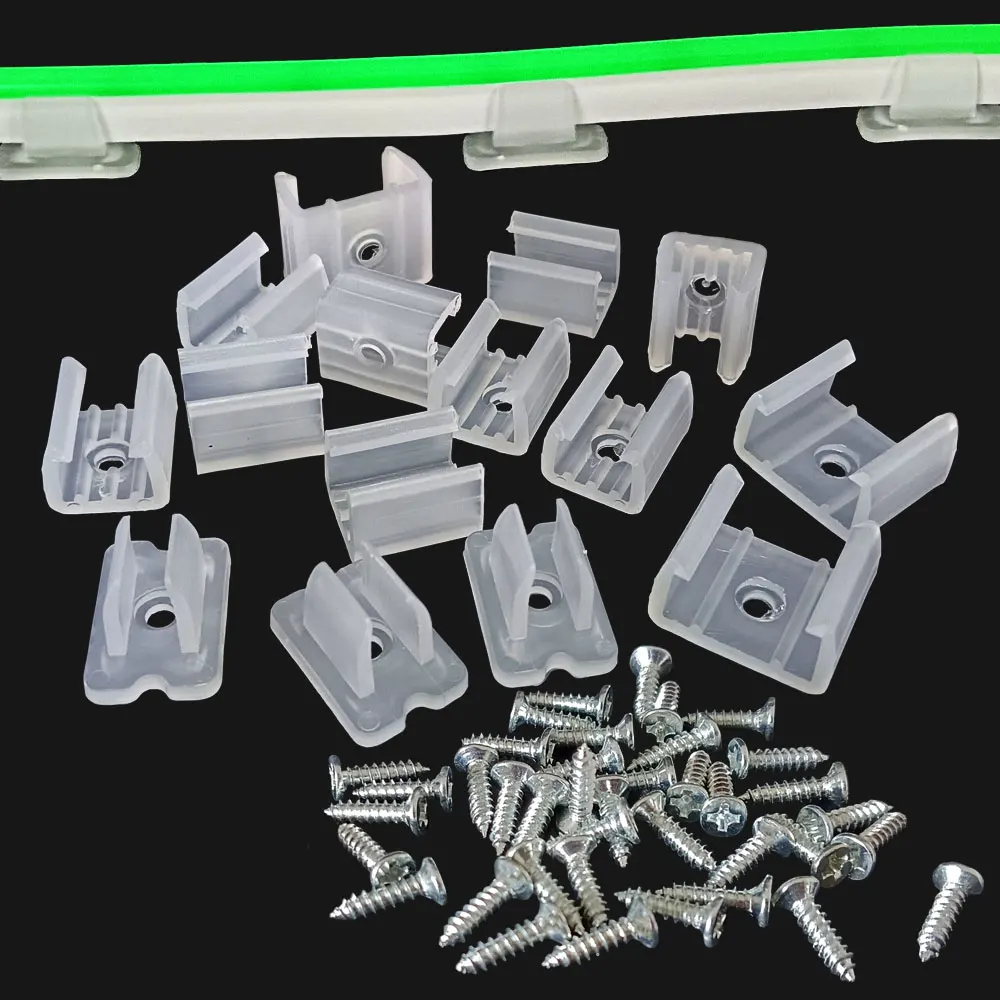 6mm-8mm-12mm-15mm-LED-Strip-Fix-Clips-Connector-With-Screws-For-Fixing ...