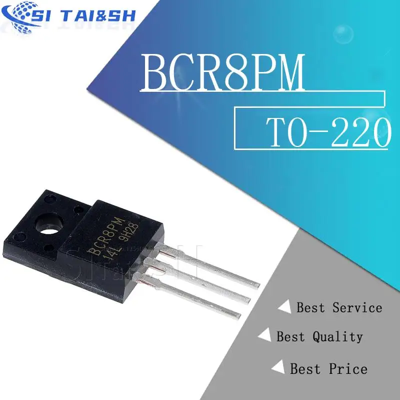 10pcs/lot Bcr8pm-14l Bcr8pm To-220f 600v 16a - Integrated Circuits ...