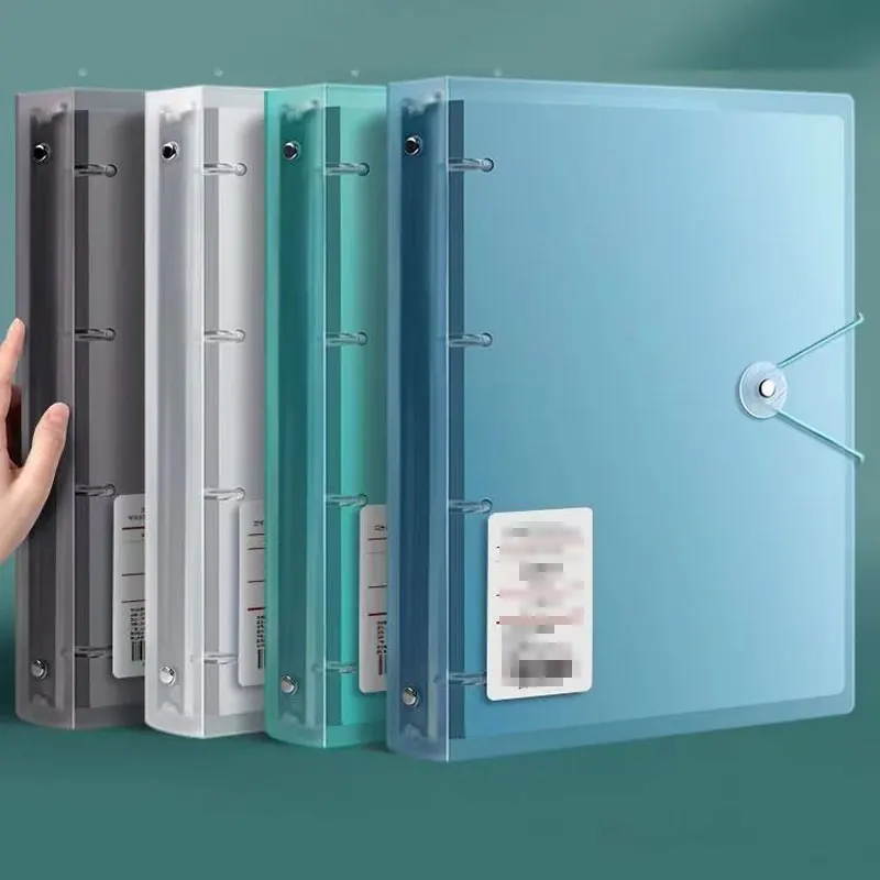 A4-Perforated-Binder-O-Type-Punch-Folder-4-Hole-Transparent-Shell-PP ...