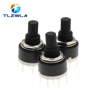 1PCS SR16 Plastic 16MM Rotary Band switch 2 Pole 3 4 position 1 Pole 5 ...