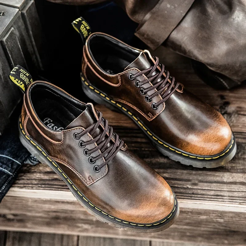Mens-Luxury-Casual-Leather-High-quality-Leisure-Tooling-Shoes ...