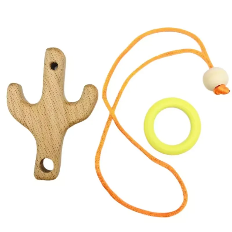 Cactus-shaped IQ Wooden Mind Rope Puzzle Logic Brain Teasers Loop ...