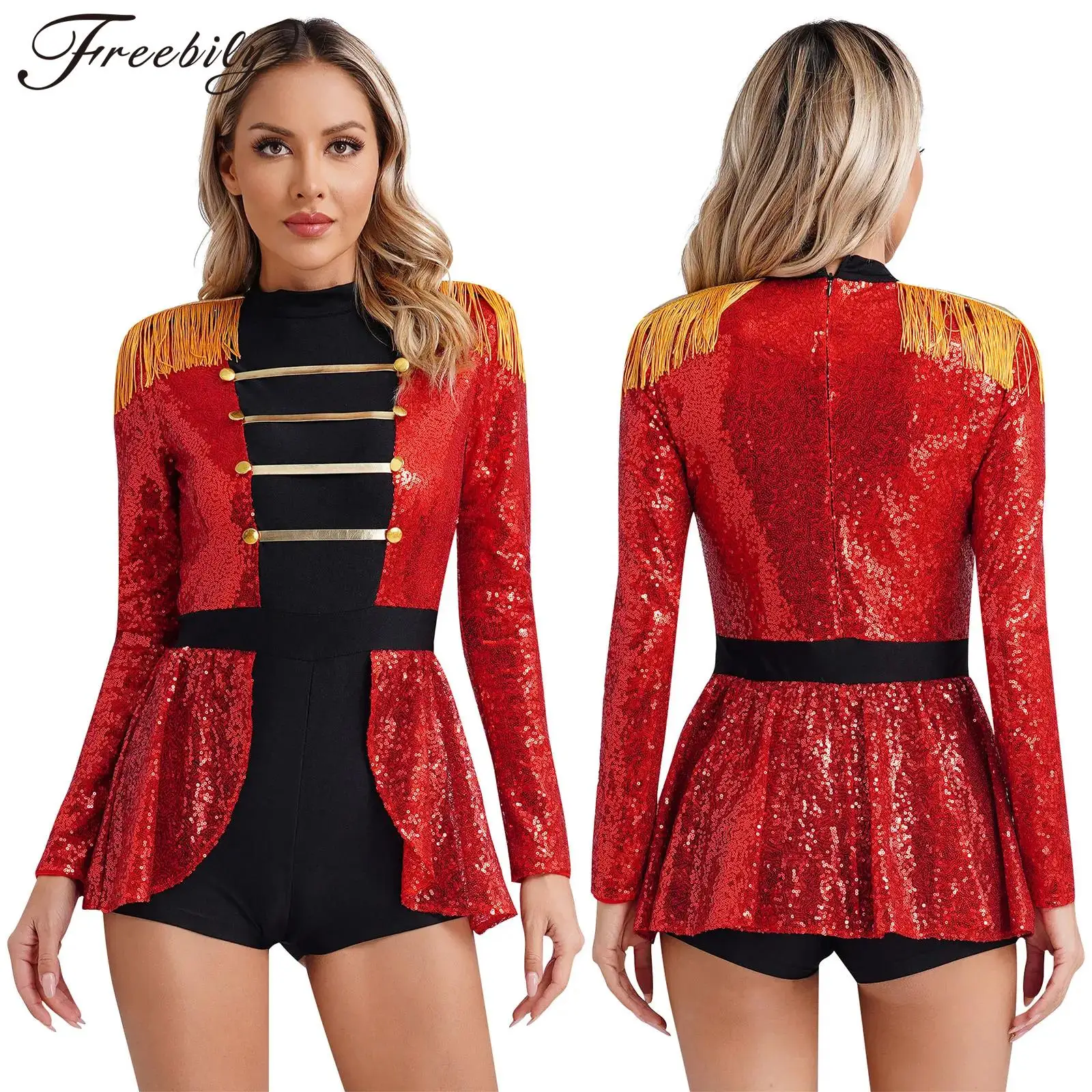 Women-Circus-Ringmaster-Showman-Cosplay-Performance-Costume-Long-Sleeve ...