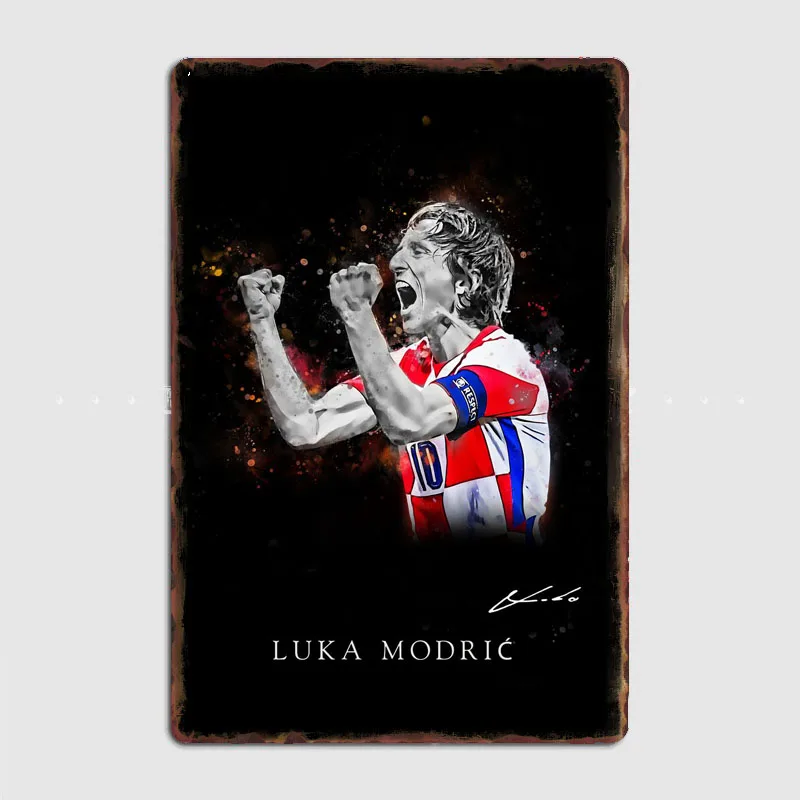 Luka-Modric-Football-Player-Retro-Metal-Plaque-Poster-Club-Home-Decor ...