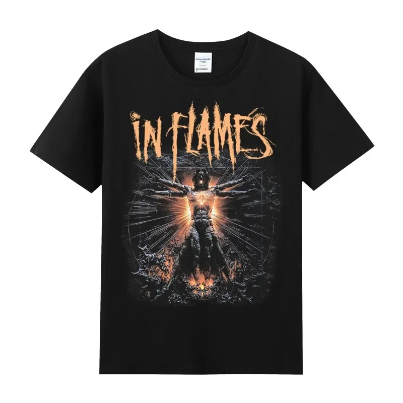 Camiseta-de-manga-corta-con-banda-de-Metal-para-hombre-camiseta-negra ...