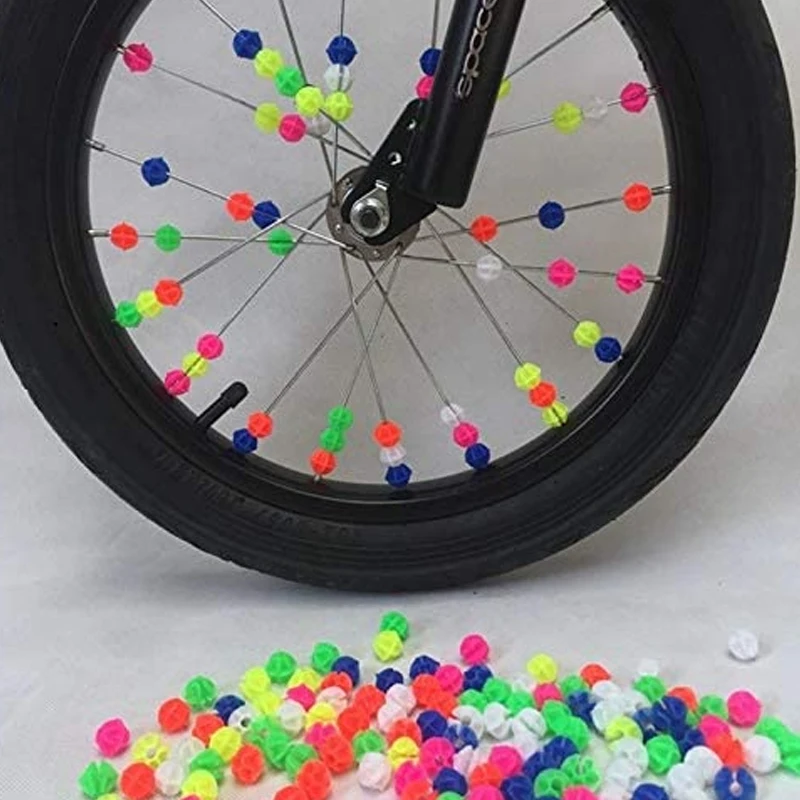 108Pcs-Bicycle-Round-Decorative-Colored-Beads-Spokes-Decorations ...