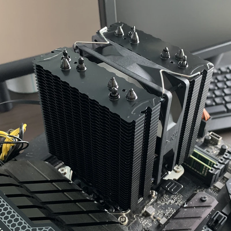 6 Heatpipes X99 PC Radiator Towers Processor Black CPU Cooler For Intel ...