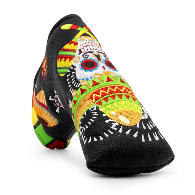 Mexican Skull Embroidery PU Leather Golf Headcovers – HeadcoversOnline.com
