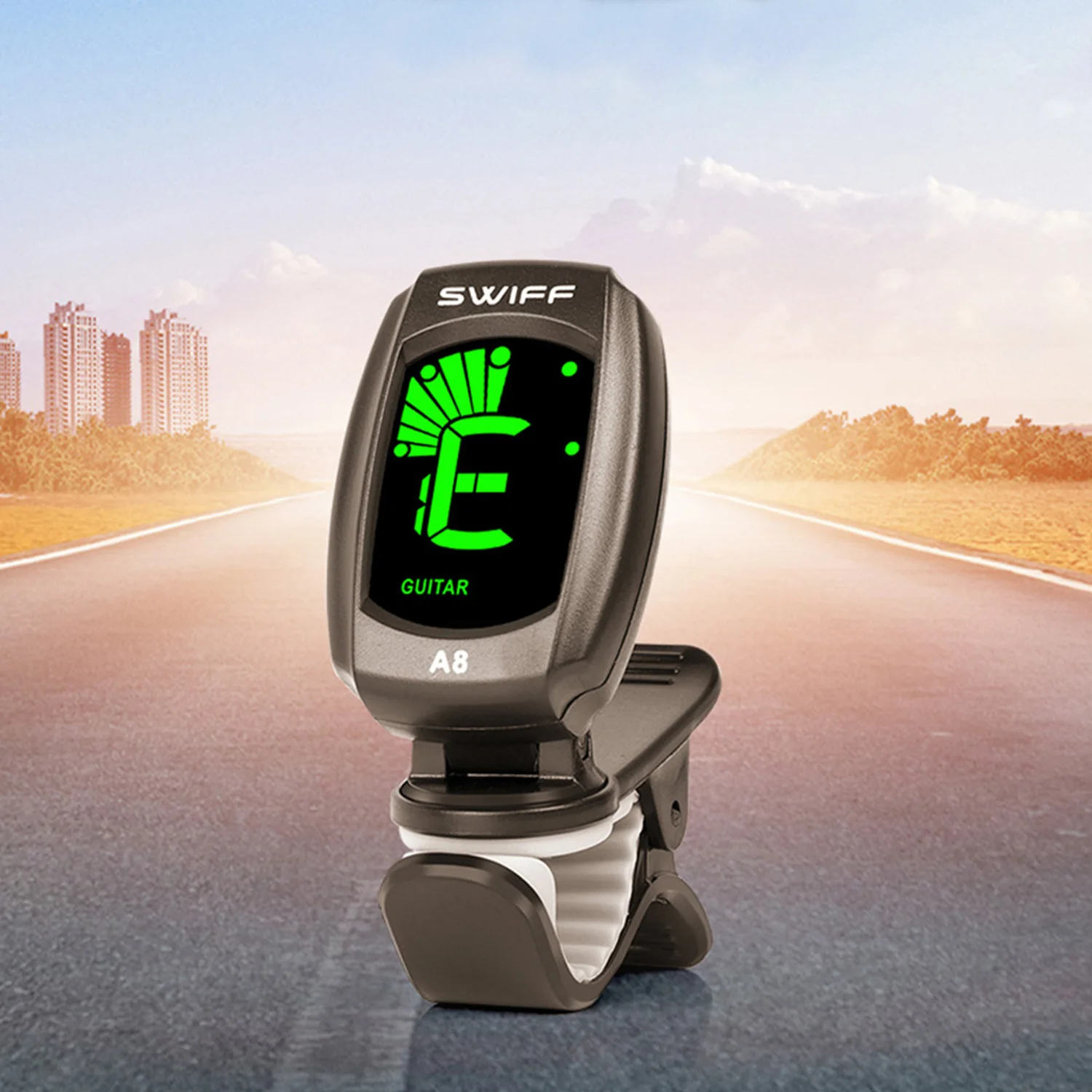 SWIFF-Afinador-de-Guitarra-Afinador-preciso-Color-Blacklight-Simple-Clip-on-Tuner-Guitarra-Ac ...