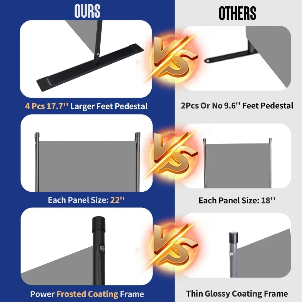 Room Divider And Folding Privacy Screens 6 Panel Office Interior ...