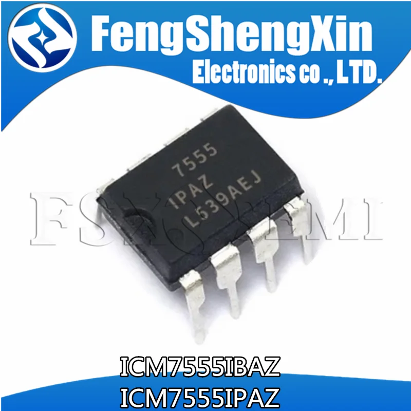10pcs Icm7555ipaz Dip-8 Icm7555 Dip 7555 Icm7555ipa Dip8 7555ipaz ...