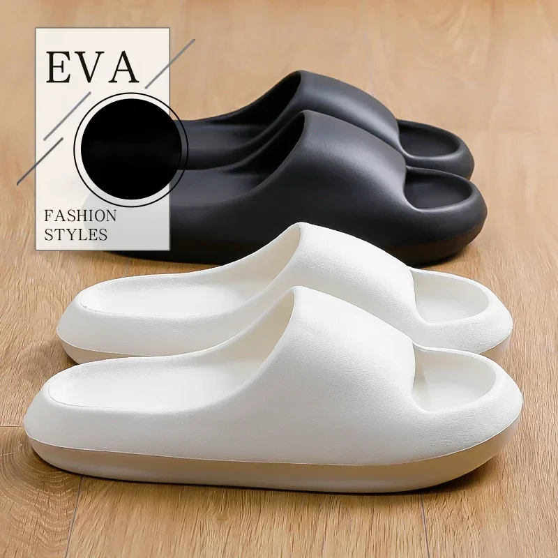 Fashion-Solid-Color-Summer-Unisex-Home-Shoes-Cosy-Couple-Slides-Lithe ...
