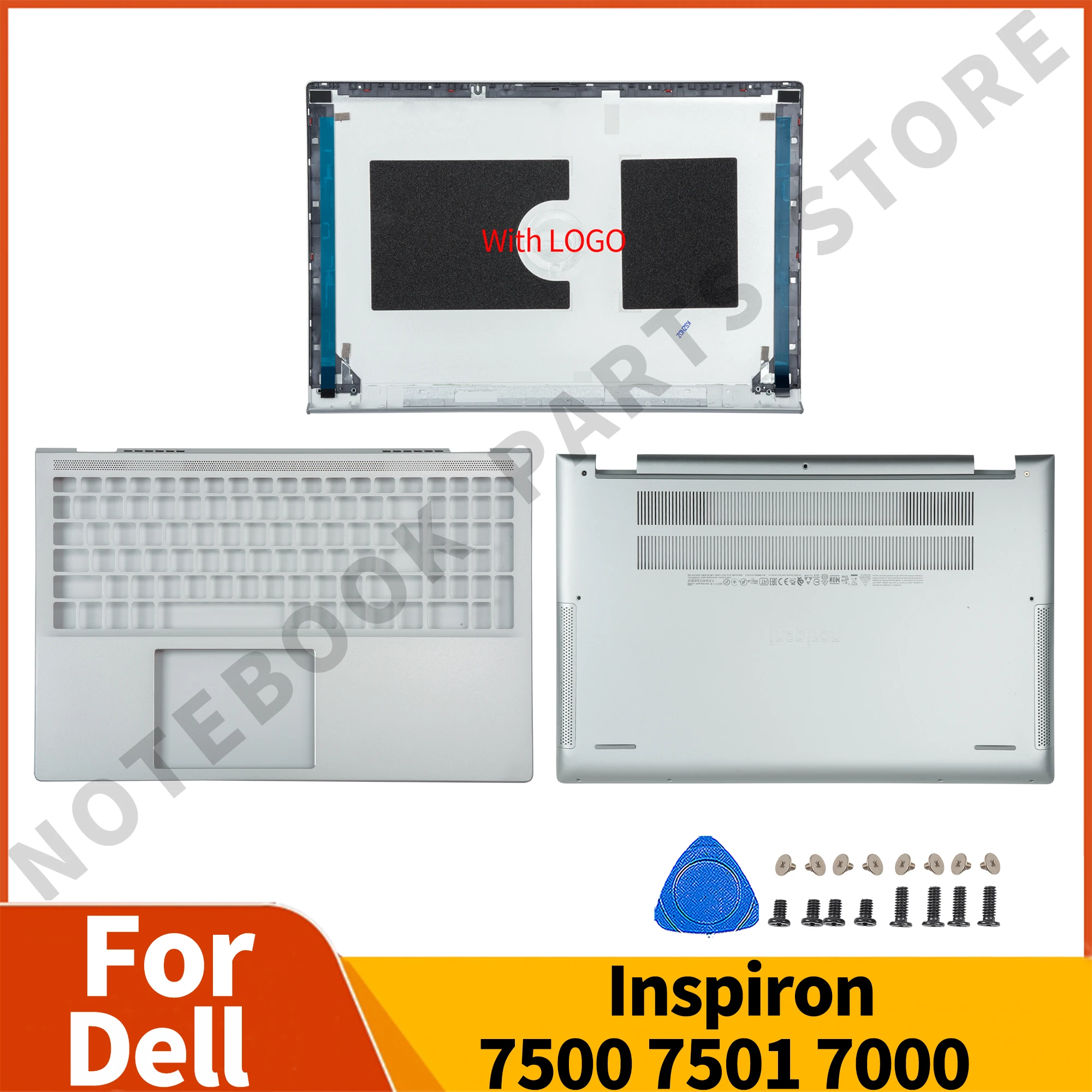 NEW Notebook Parts For Dell Inspiron 7500 7501 7000 LCD Back Cover ...