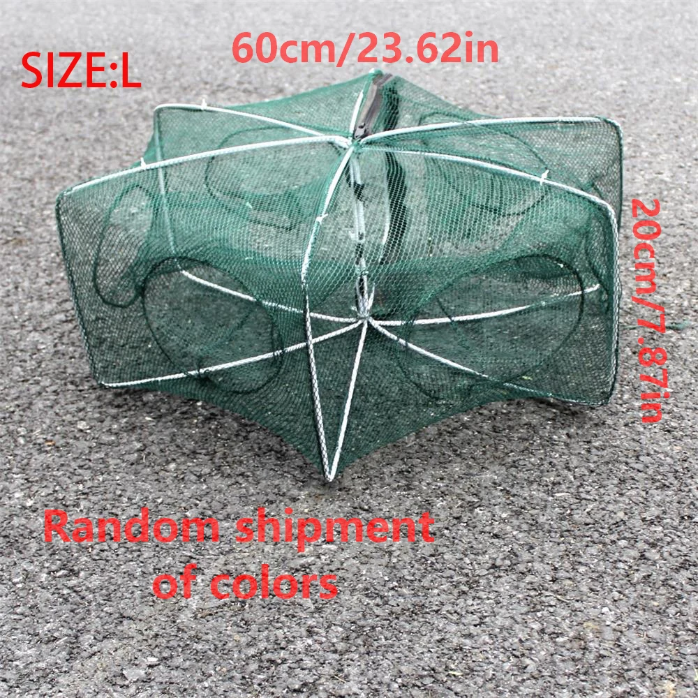1 PC Foldable Fishing Net Catcher For Fish Minnan Crabs Crayfish Crab ...