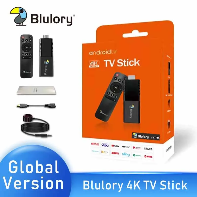 Blulory Dispositivo de TV Stick 4K de 60fps, versión Global, Android ...