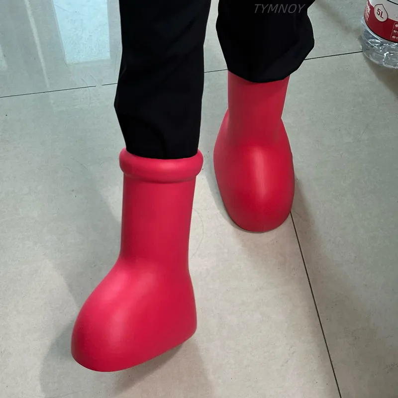Big-Red-Boots-Astro-Boy-Big-Rain-Boots-EVA-Handmade-Top-Quality ...