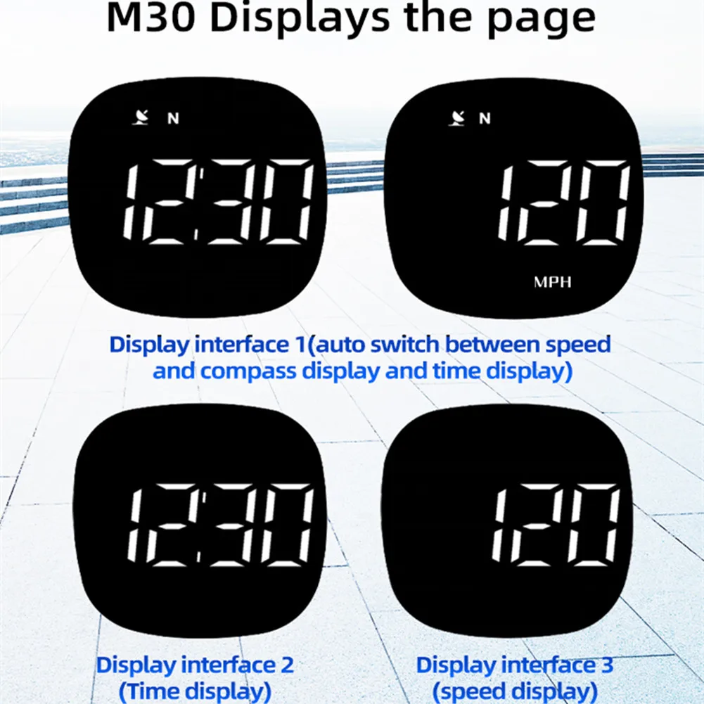 1pc-Car-And-Motorcycle-Universal-M30-HUD-GPS-Speedometer-Car-Clock ...