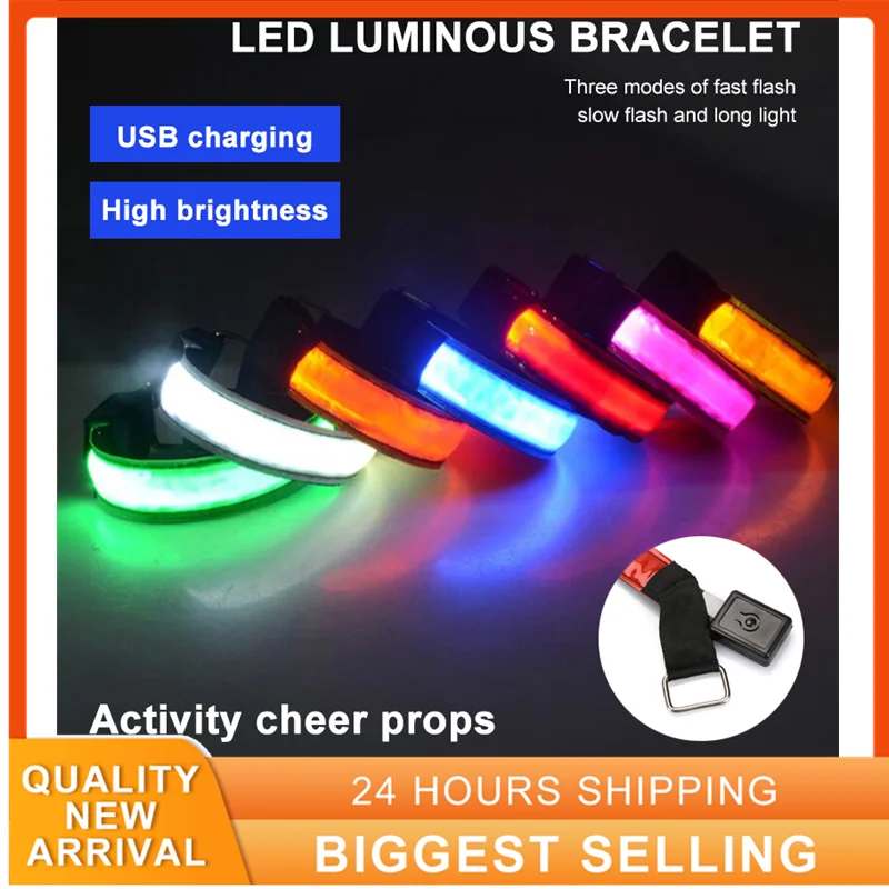 Outdoor LED Night Run Light Luminous Flashing USB Safety Світло ...
