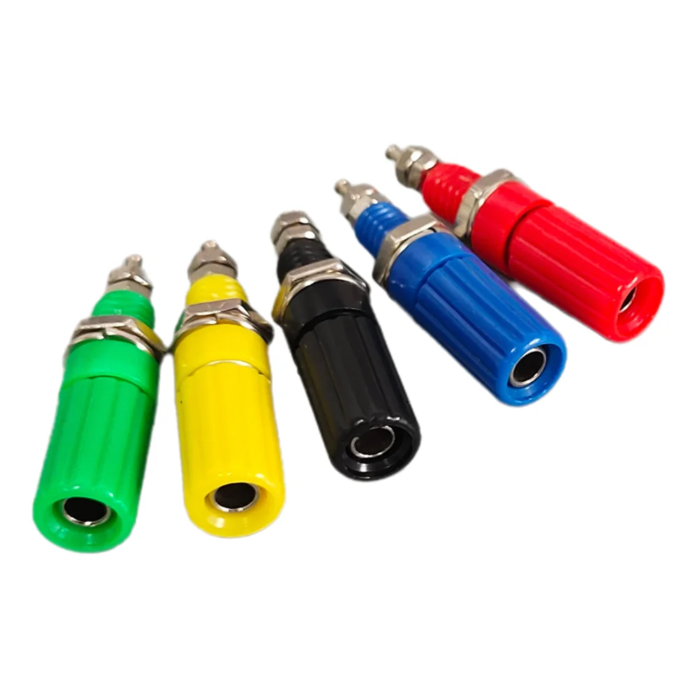 5/10PCS 4mm Banana Socket M3*45 Binding Post Nut Banana Plug Jack ...