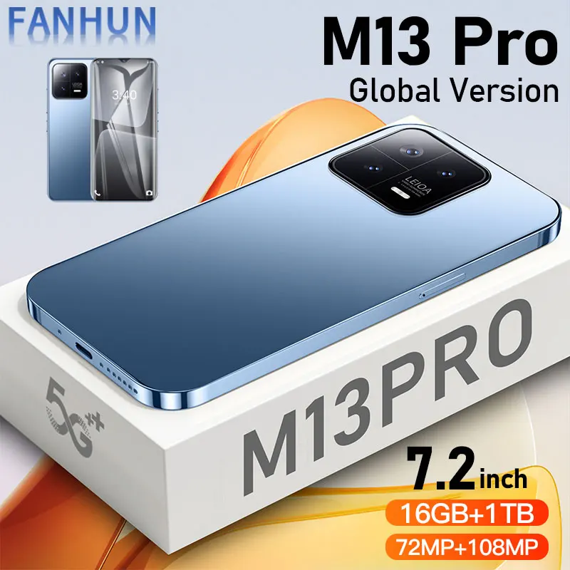 FANHUN-tel-fono-inteligente-M13-Pro-versi-n-Global-SmartPhone-con-c ...