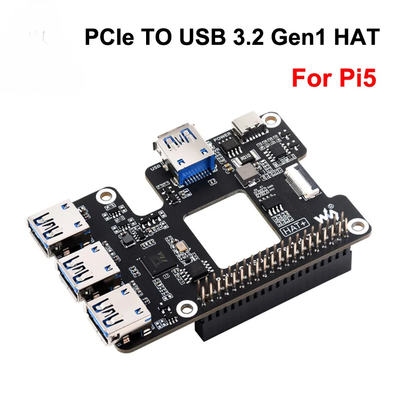 Raspberry-Pi-5-Expansion-Board-PCie-to-usb3-2Gen1-drive-free-high-speed ...